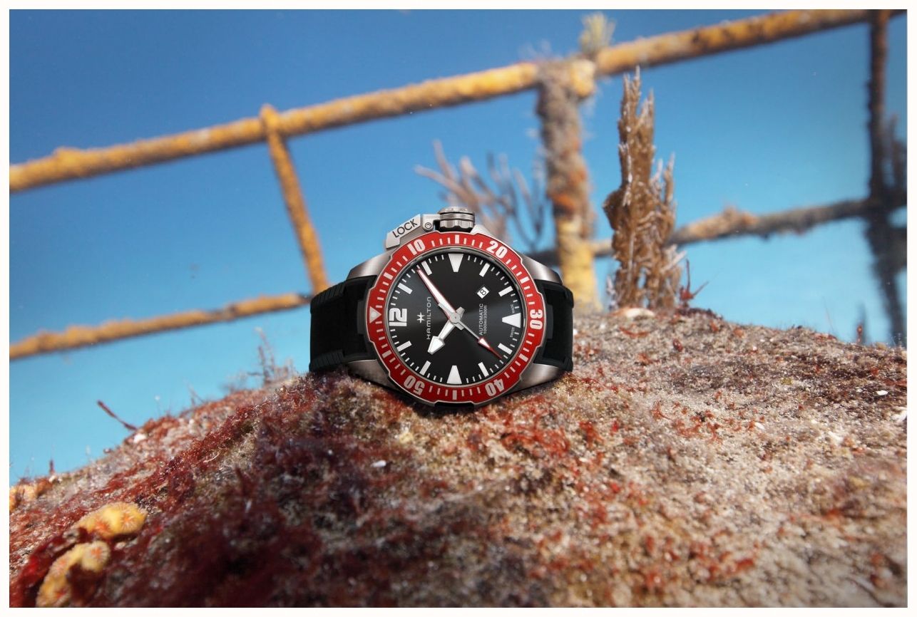 Hamilton Khaki Navy Frogman Titanium Automatic 1000m (46mm) Black Dial ...