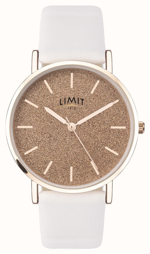 Limit | Women's Secret Garden | White Leather Strap | Pink Dial | 60044 ...