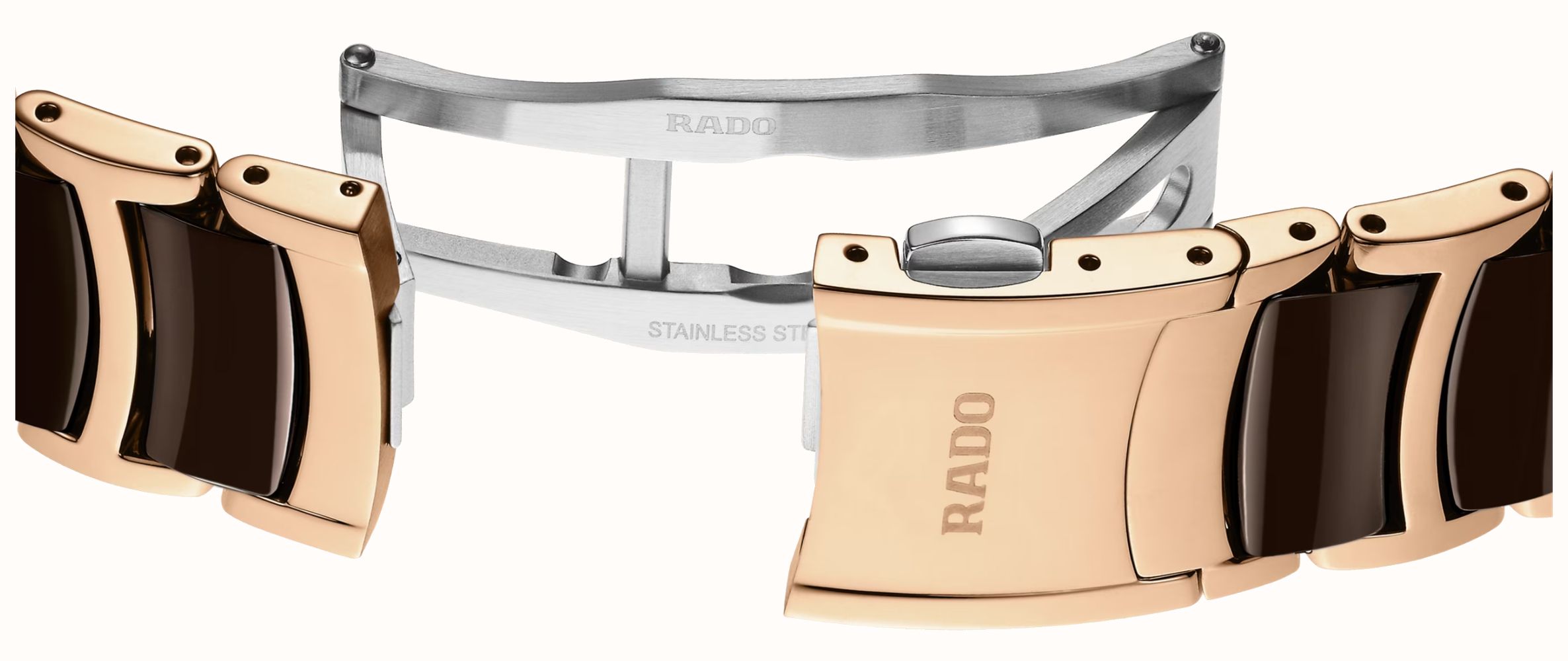 RADO Centrix Diamonds Automatic (39.5mm) Brown Dial / Brown High-Tech ...