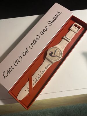 Swatch X Magritte - LA TRAHISON DES IMAGES BY RENE MAGRITTE - Swatch ...