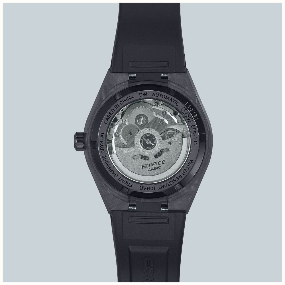 Casio Edifice EFK-100 Series Mechanical (40mm) Forged Carbon Dial ...