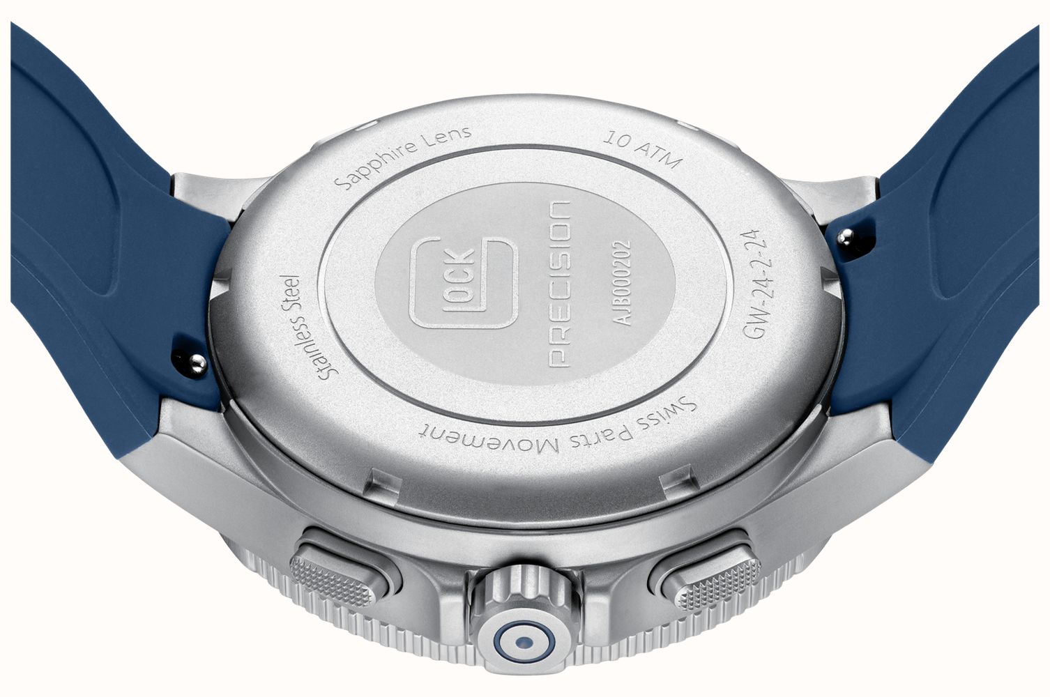 GLOCK Precision Dual-Display World Timer (44mm) Digital Dial / Blue ...