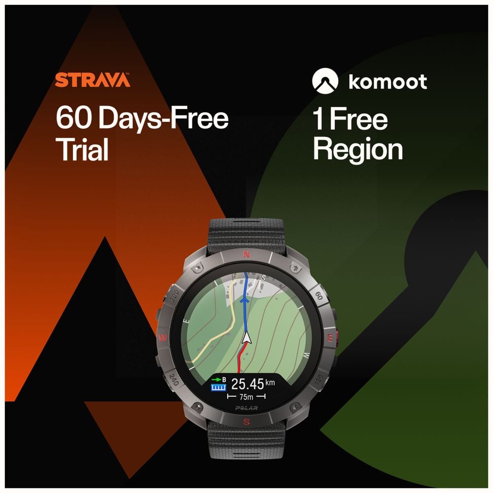 Polar Grit X2 Pro Premium GPS Smart Sports Watch Black (S-L) 900110283 ...