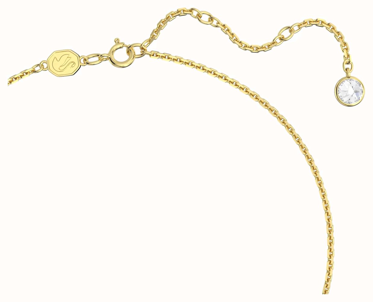 Swarovski Gema Flower Pendant Necklace | Gold-Tone Plated | Green ...