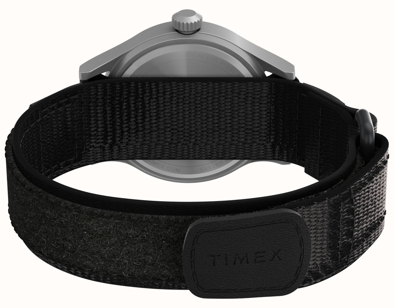 Timex Expedition Scout (40mm) Black Dial / Black Fabric Fast Wrap Strap ...
