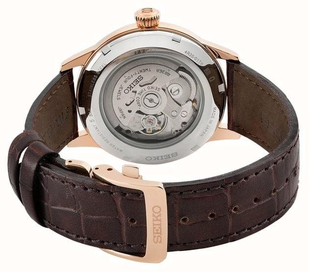 Seiko Orologio Presage Cocktail Automatico Con Cassa In Oro Rosa E ...