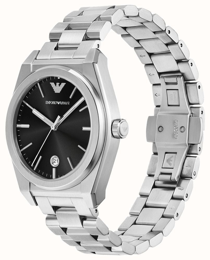 Emporio armani steel watch store