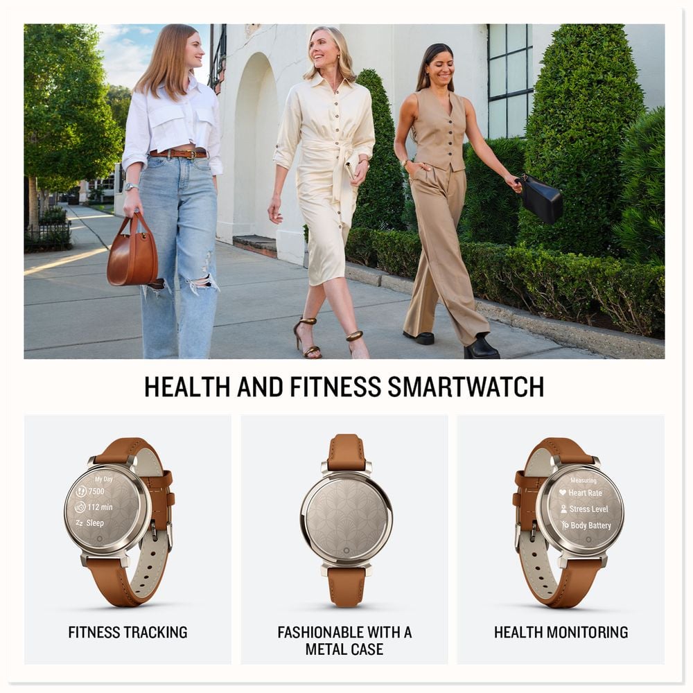 Garmin Lily 2 Classic Edition Fitness & Lifestyle Smartwatch (35.4mm ...