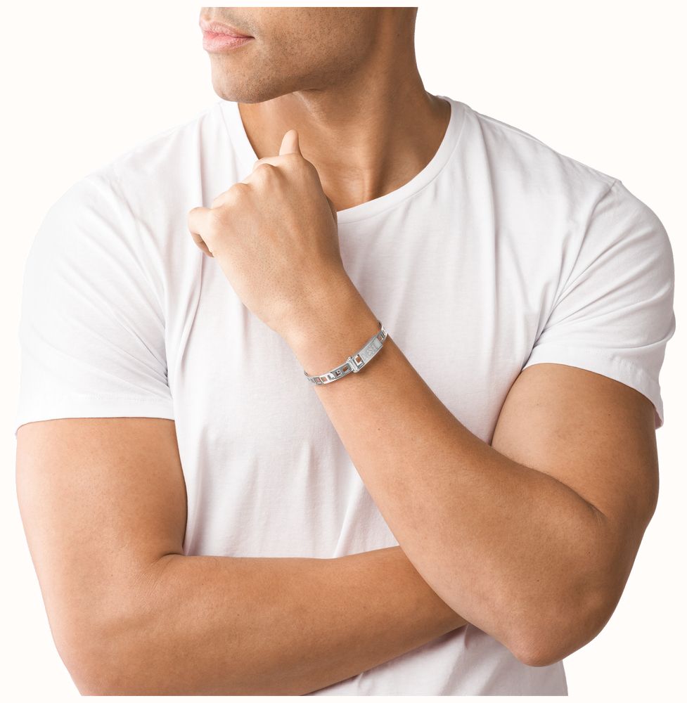 Diesel FONT STEEL Men's Bangle-Style Bracelet DX1356040 - First Class ...