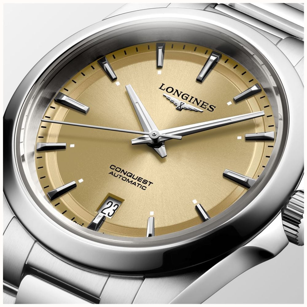 LONGINES コンクエスト オートマチック (38mm) サンレイ L37204626 - First Class Watches™ JPN