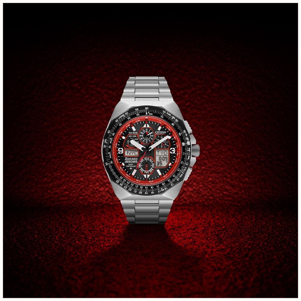 Citizen Red Arrows Limited Edition Radio Controlled Skyhawk A.T Eco ...
