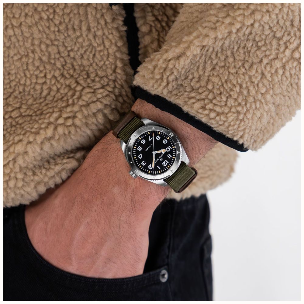Hamilton Khaki Field Expedition Automatic (37mm) Black Dial / Green ...