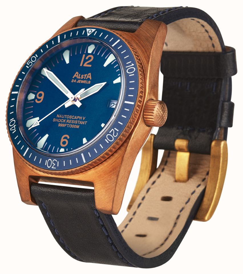 Alsta Nautoscaph V Bronze Anacapri Automatic (300m) Blue Dial / Blue ...