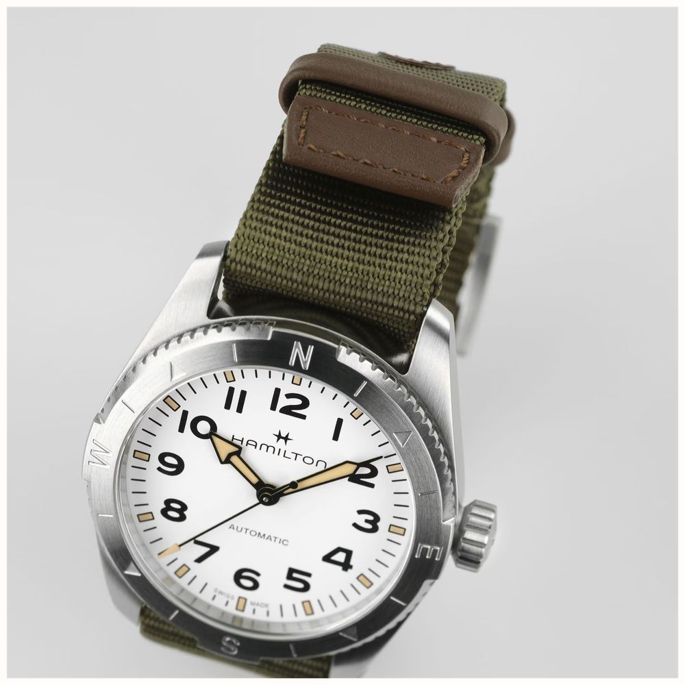 Hamilton Khaki Field Expedition Automatic (37mm) White Dial / Green ...
