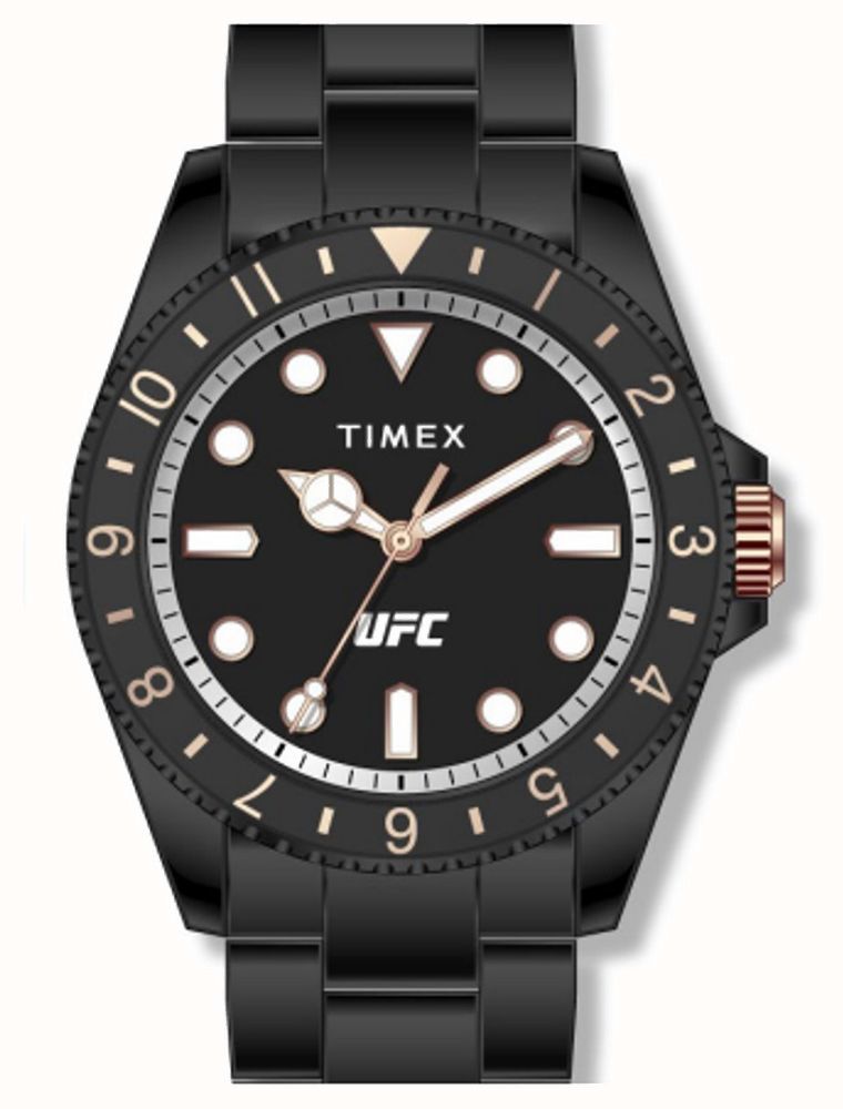 Timex x UFC Debut Black Dial / Black PVD Stainless Steel TW2V56800 ...