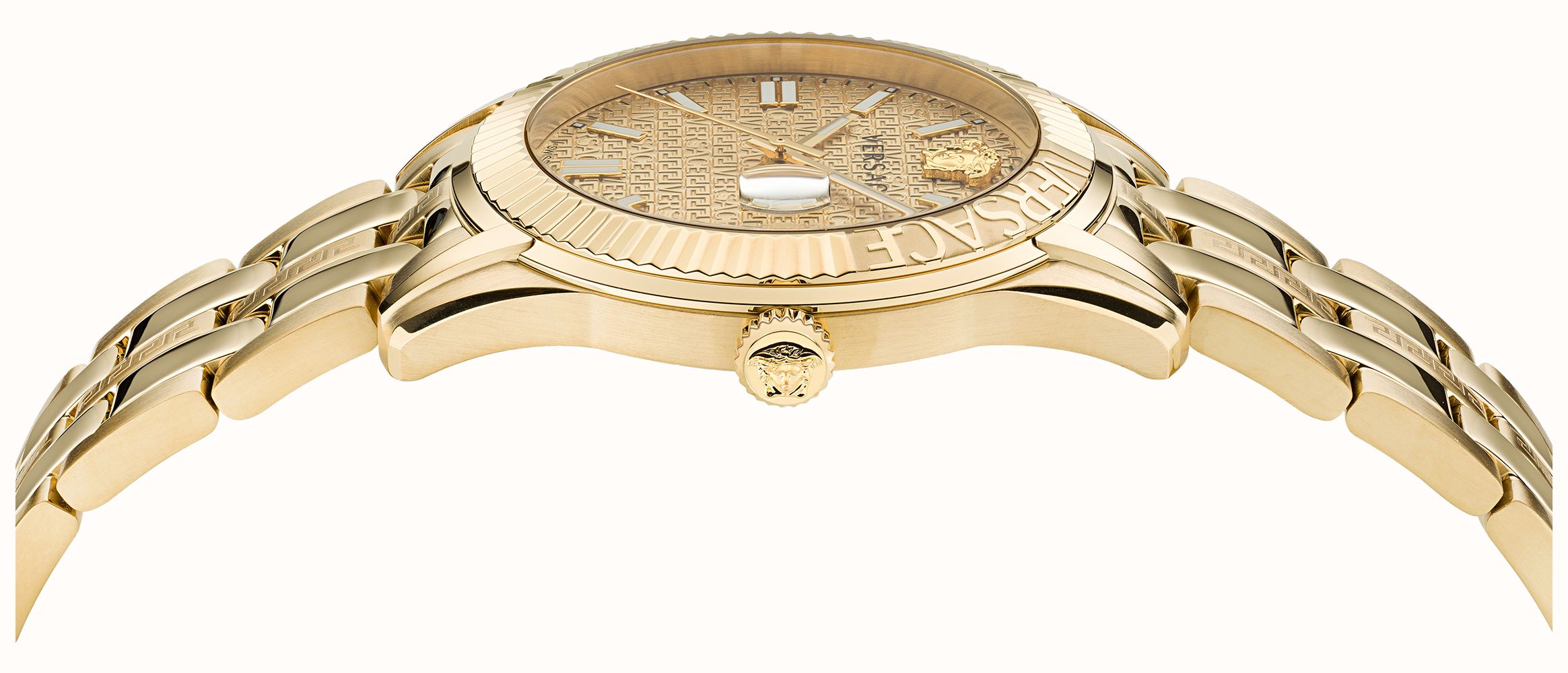 Versace GRECA TIME (41mm) Gold Dial / Gold PVD Stainless Steel ...