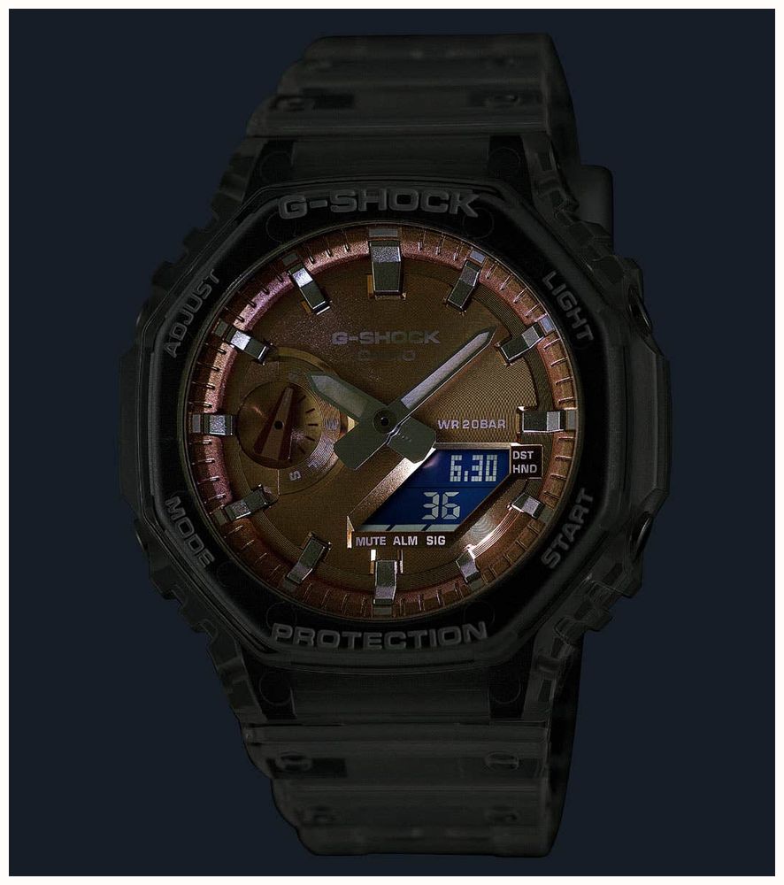 Casio G-Shock Bright Metallic Dial Series (45.4mm) Rose-Gold Dial / GA ...