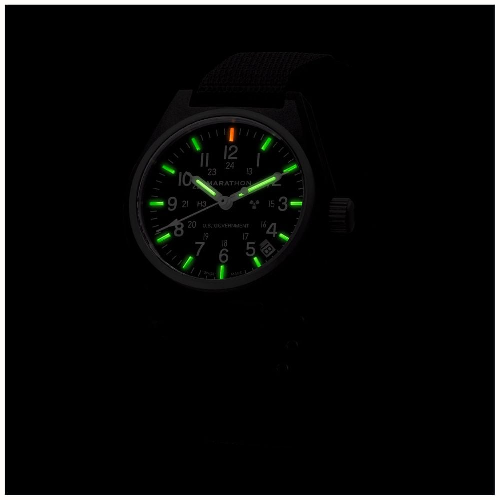 Marathon GPQ Black General Purpose Quartz Date US Government (34mm ...