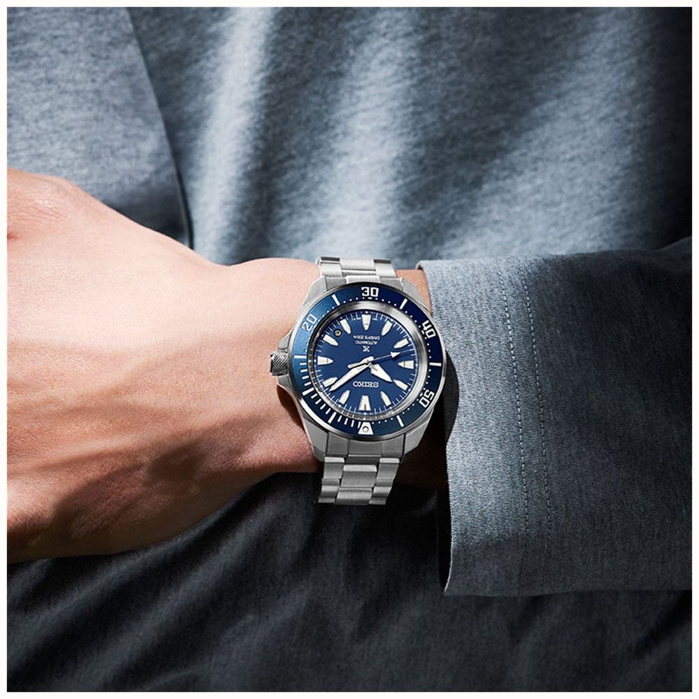 Seiko Prospex 4R Compact Mechanical Diver (41.7mm) Cobalt Blue Dial ...