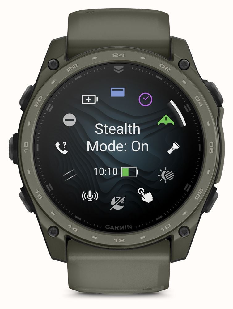 Garmin Tactix 8 51mm AMOLED Cerakote Coated Sapphire Tactical Smartwatch - 010-04553-11 - First ...