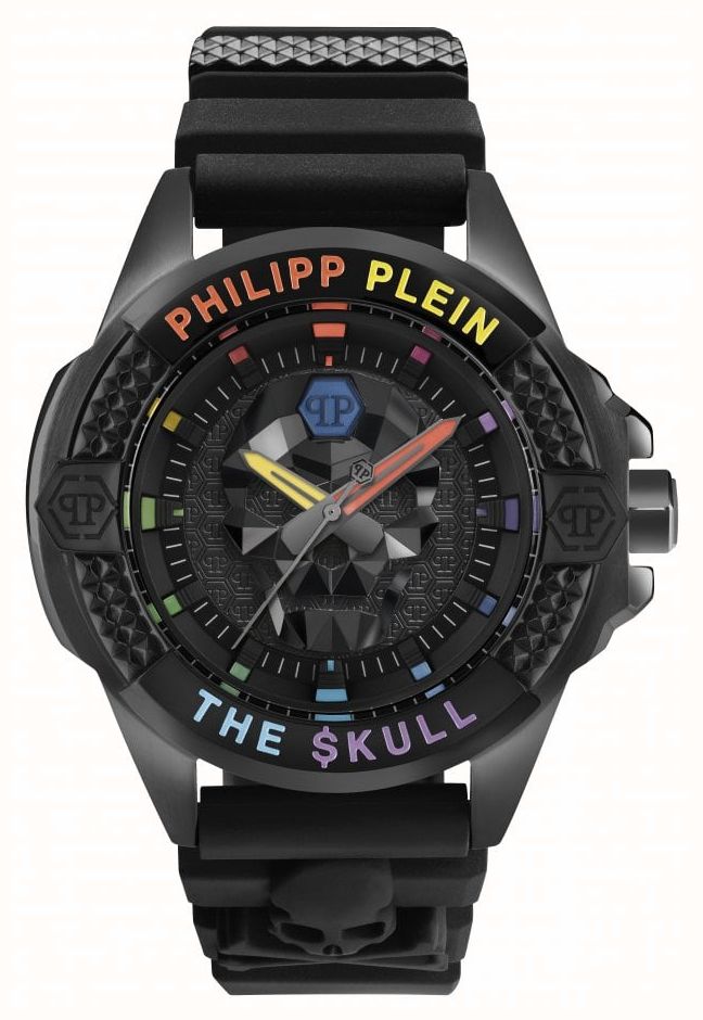 Philipp Plein THE $KULL High-Conic Black Dial / Black Strap PWAAA0621 ...