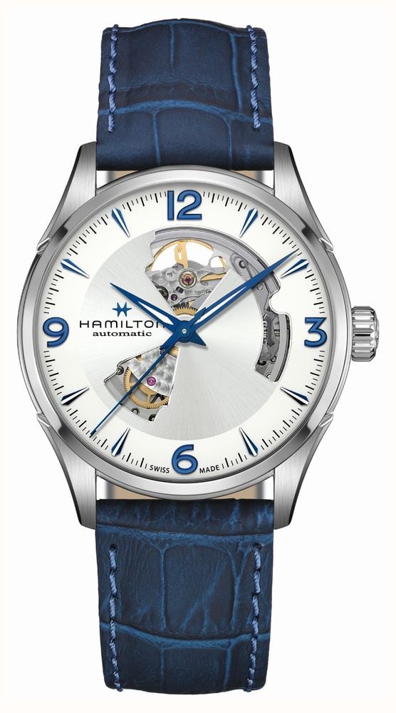 Hamilton Jazzmaster Open Heart Automatic (42mm) Silver Dial / Blue ...