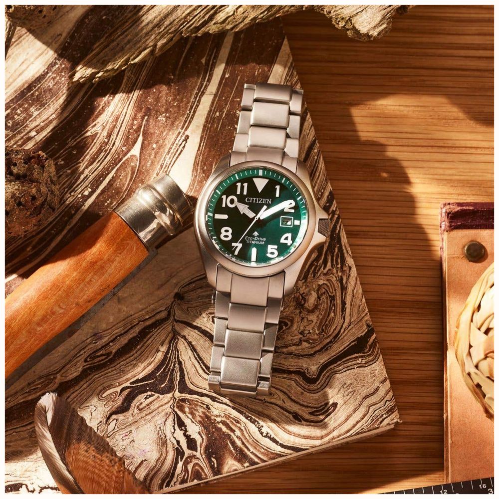 Citizen Promaster Resistente Eco-drive (41 Mm) Esfera Verde / Brazalete ...