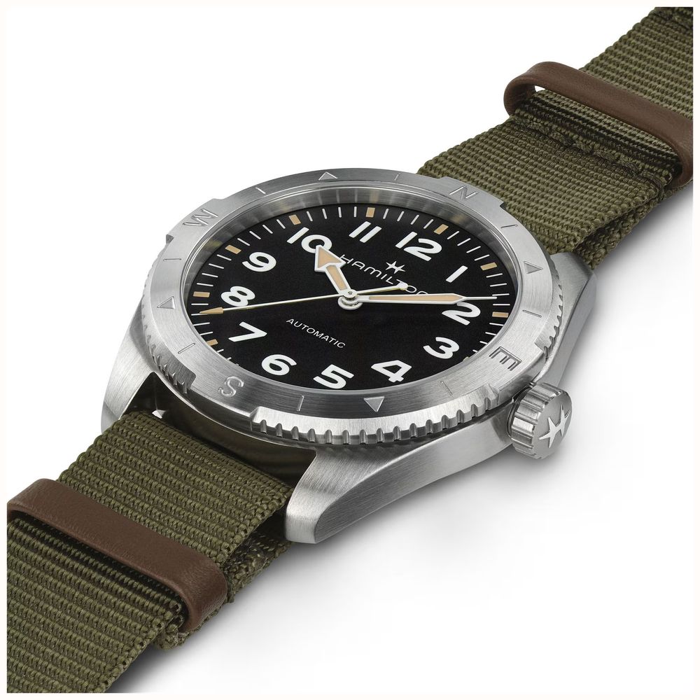 Hamilton Khaki Field Expedition Automatic (41mm) Black Dial / Green ...