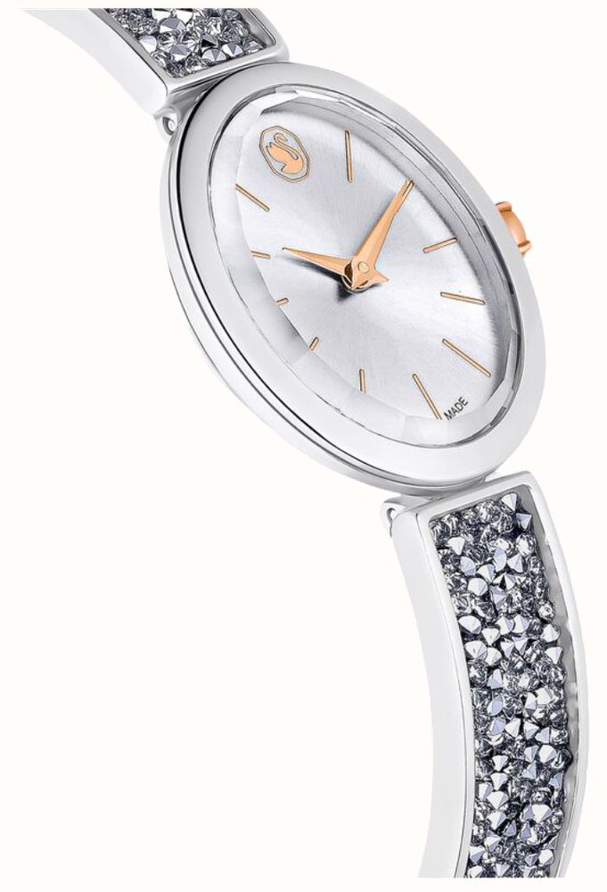 Swarovski Crystal Rock (26mm) Silver Dial / Silver Crystal & Stainless ...