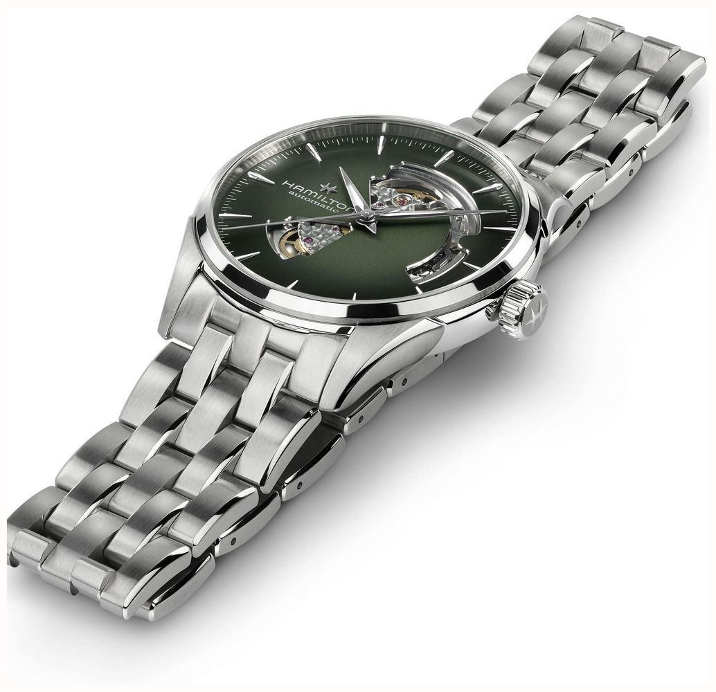 Hamilton Jazzmaster Open Heart Automatic (42mm) Rich Green Dial ...