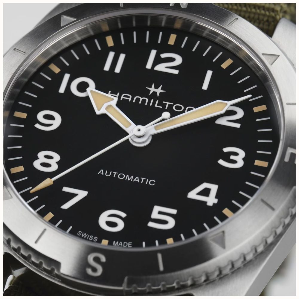 Hamilton Khaki Field Expedition Automatic (37mm) Black Dial / Green ...