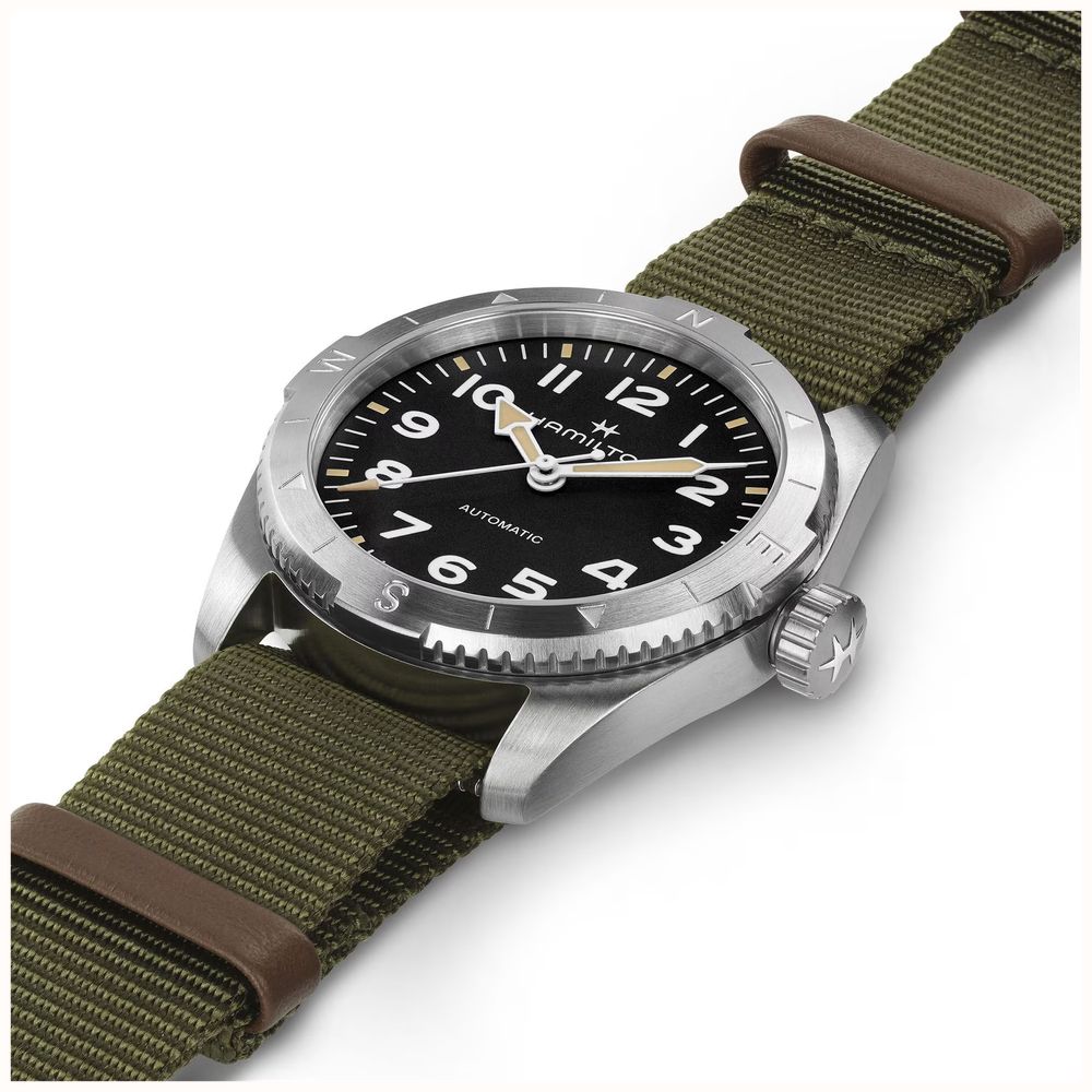 Hamilton Khaki Field Expedition Automatic (37mm) Black Dial / Green ...