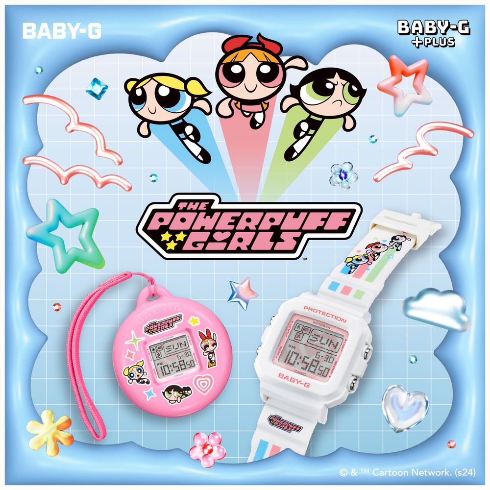 Casio BABY-G PowerPuff Girls Collaboration (49.7mm) Digital Dial ...