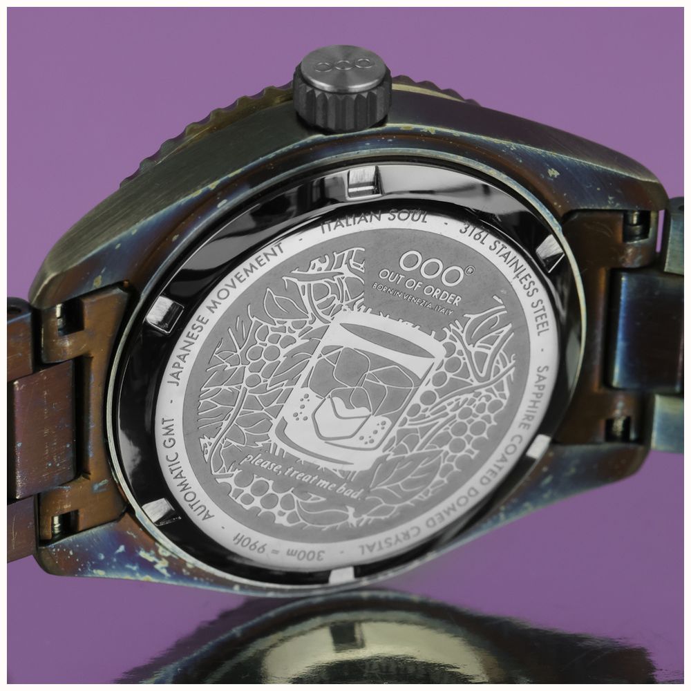 Out Of Order Dark Violet Automatic GMT (40mm) Purple Dial / OOO.001-25 ...