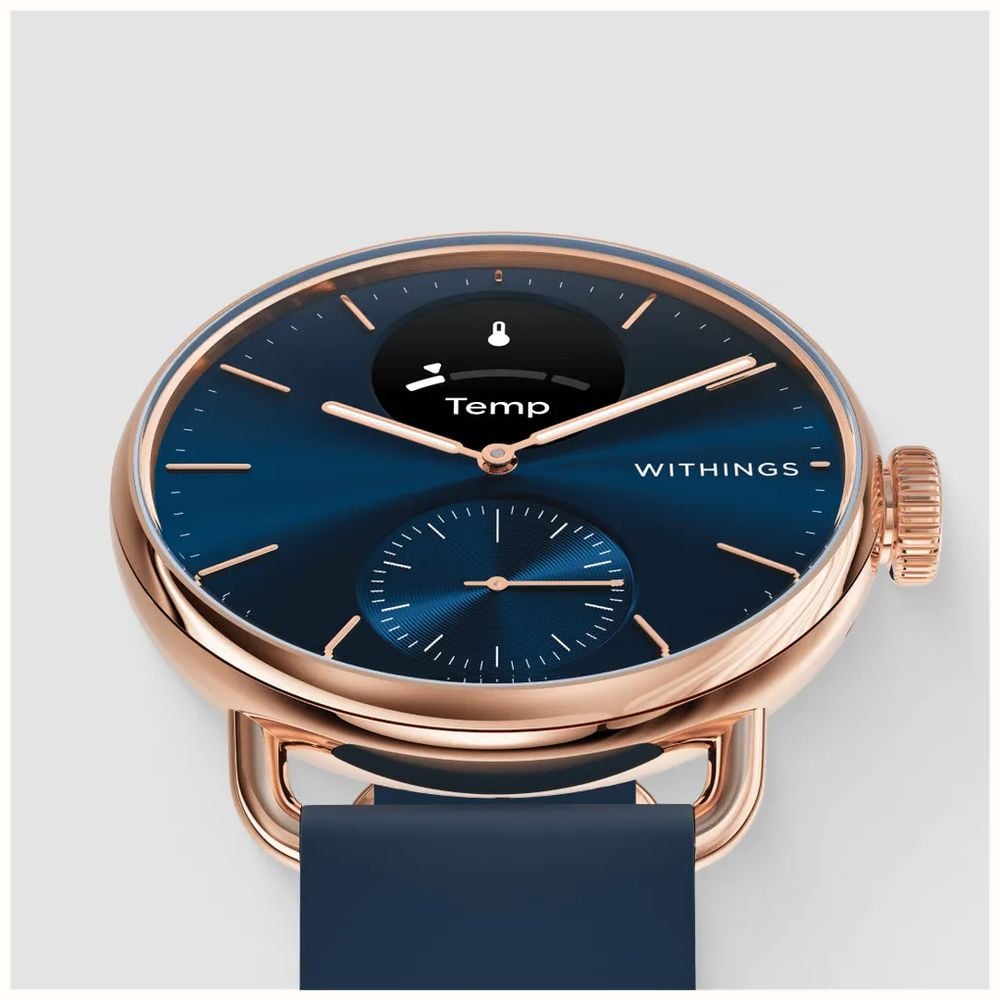 Withings ScanWatch 2 - Hybrid Smartwatch With ECG (38mm) Blue Hybrid ...