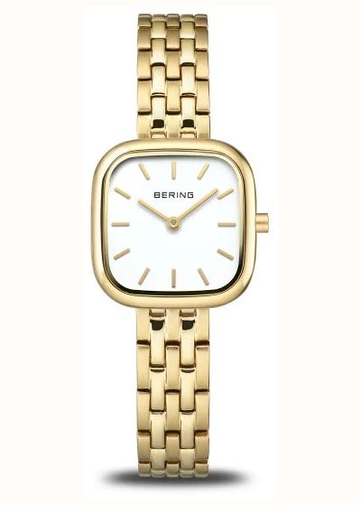 Bering Women's Classic (26mm) White Dial / Gold-Tone Stainless Steel ...
