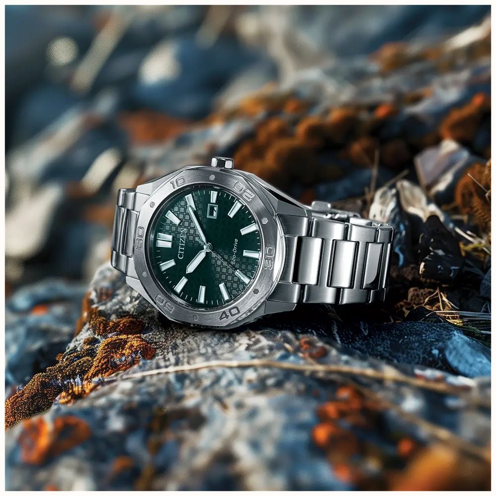 Citizen Eco-Drive Sport (41 Mm) Strukturiertes Grünes Zifferblatt ...