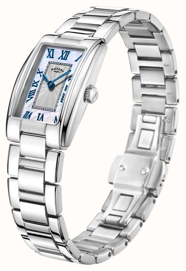 Rotary Dress Quartz (21.5mm) Mother-of-Pearl Dial / Stainless Steel ...