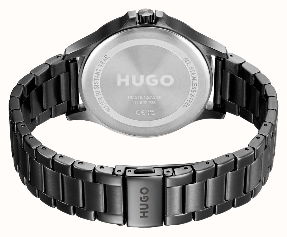 HUGO #LEAP Casual | Black Dial | Black IP Bracelet 1530175 - First ...