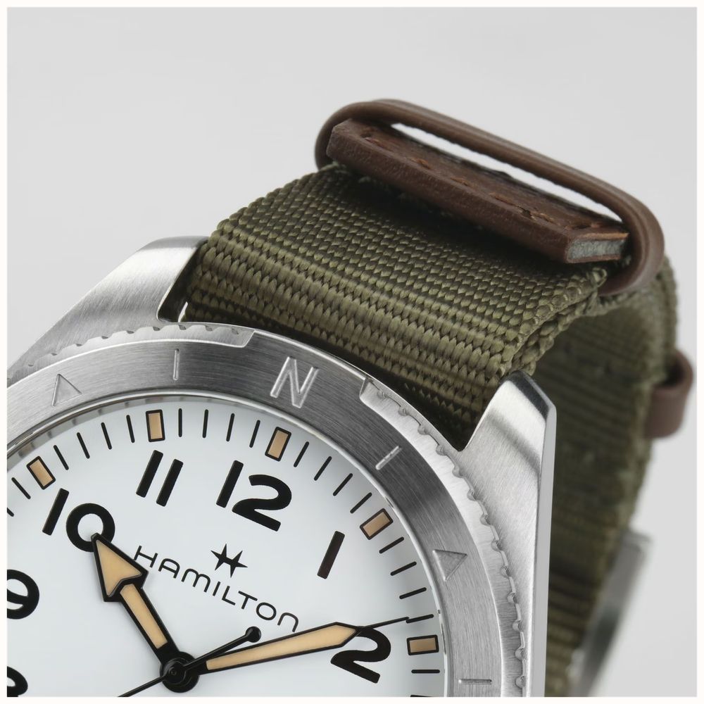 Hamilton Khaki Field Expedition Automatic (41mm) White Dial / Green ...