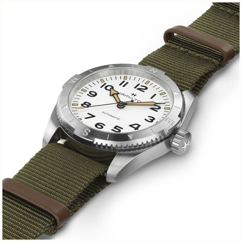 Hamilton Khaki Field Expedition Automatic (37mm) White Dial / Green ...