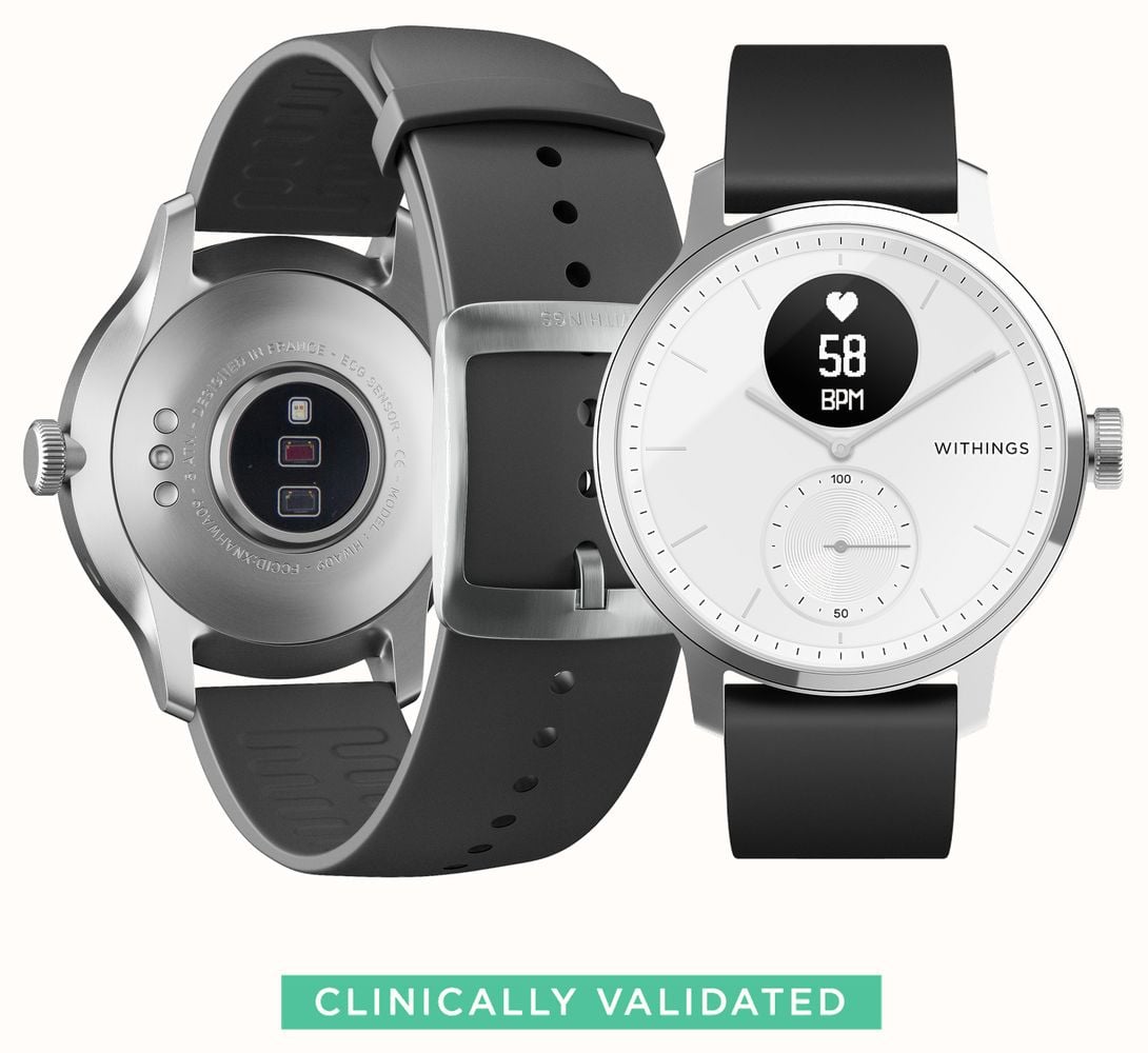 Withings ScanWatch - Hybrid Smartwatch With ECG (38mm) White Hybrid ...