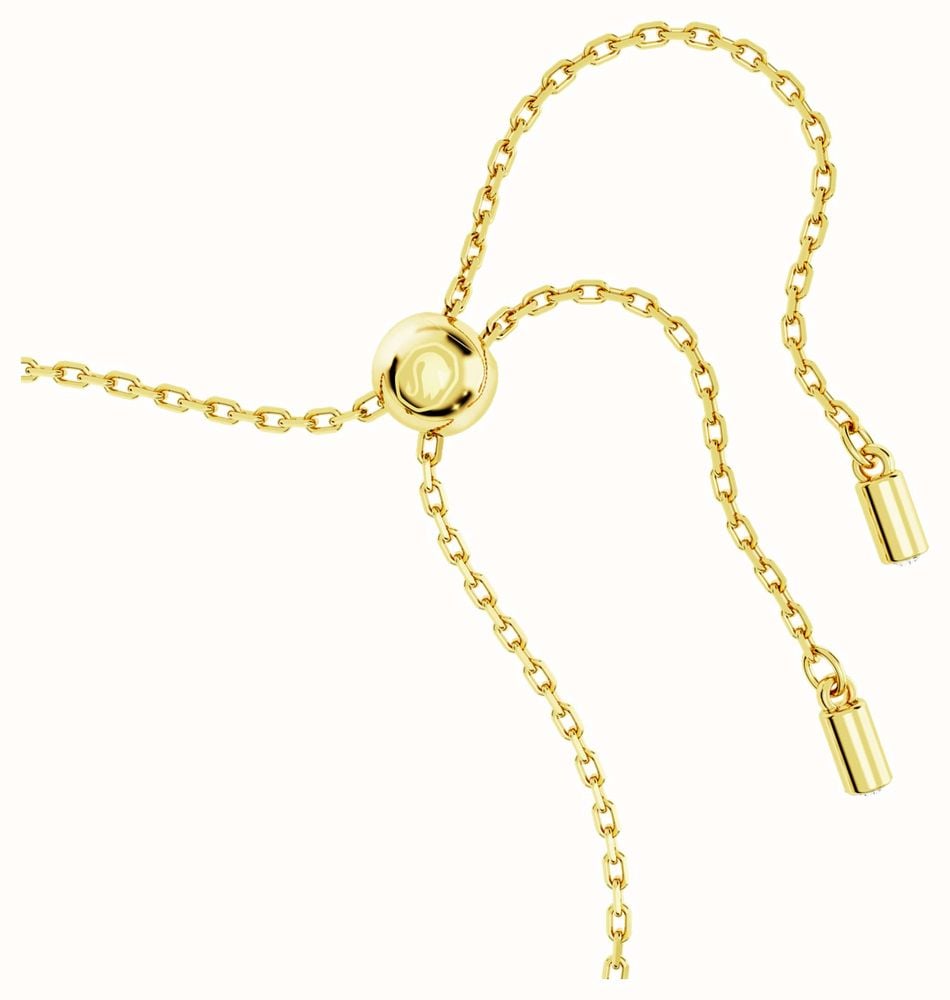 Swarovski Idyllia Clover Bracelet Gold-Tone Plated Green Crystals ...