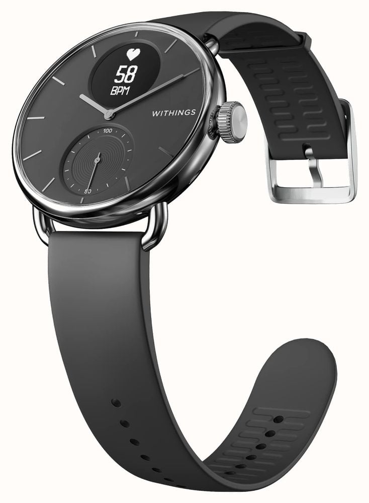 Withings ScanWatch - Hybrid Smartwatch With ECG (38mm) Black Hybrid ...