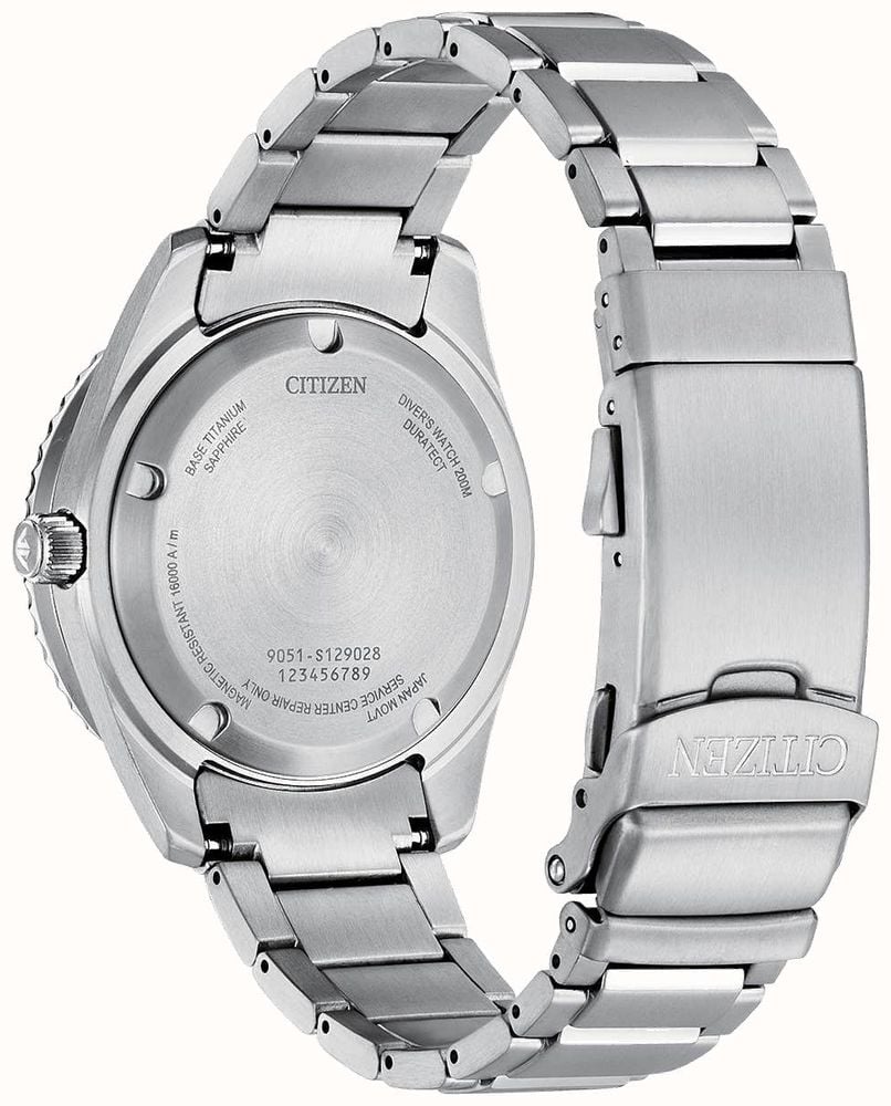 Citizen Promaster Diver Automatic Super Titanium (41mm) Blue Dial ...