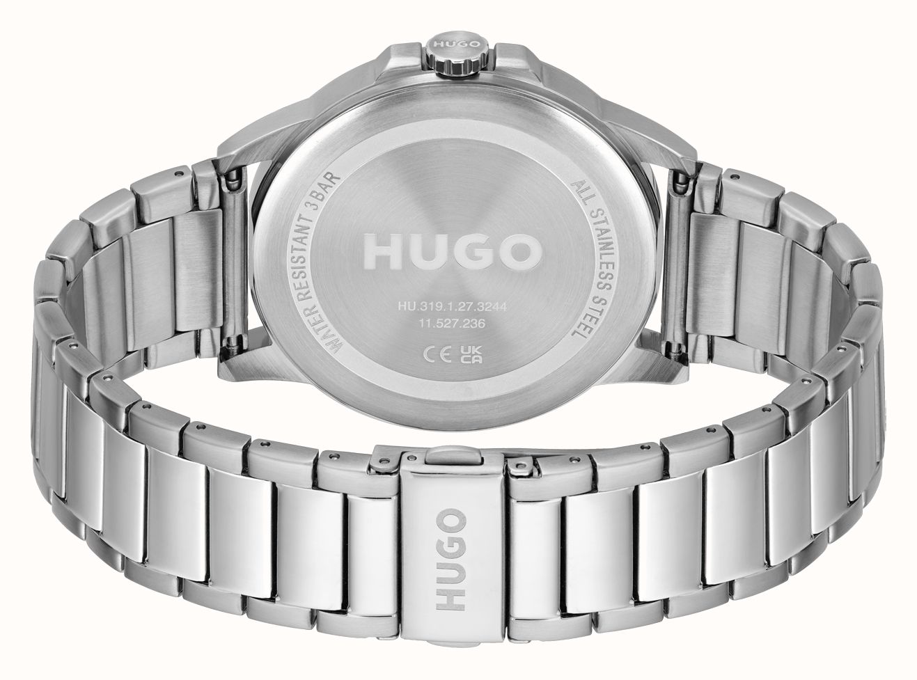 HUGO #FIRST | Men's Stainless Steel Bracelet | Blue Dial 1530186 ...