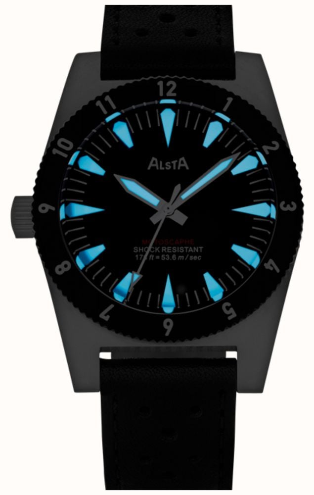 Alsta Motoscaphe 120 Automático (40 Mm) Mostrador Preto Sunburst ...