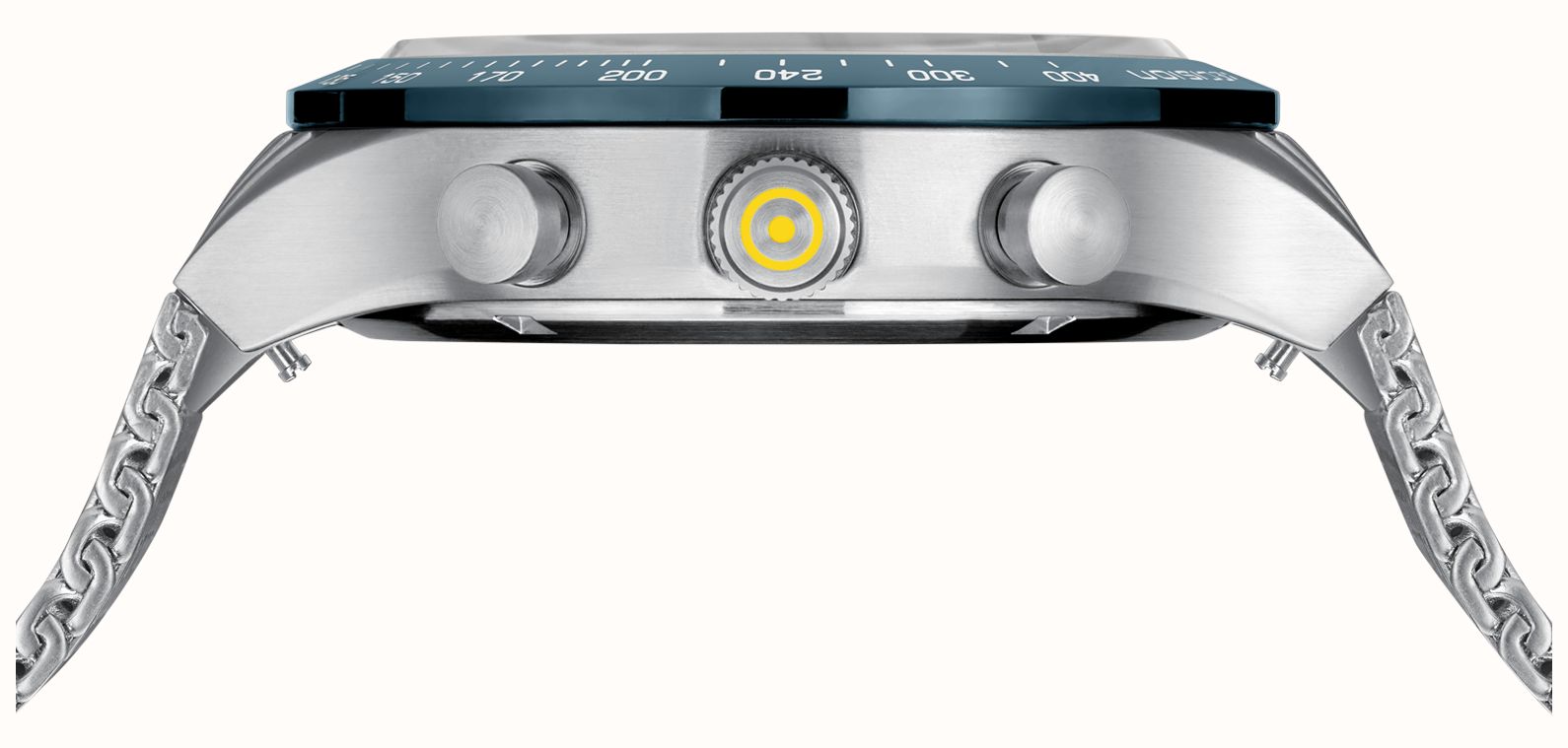 GLOCK Precision Chronograph (43mm) Blue Dial / Stainless Steel Mesh ...