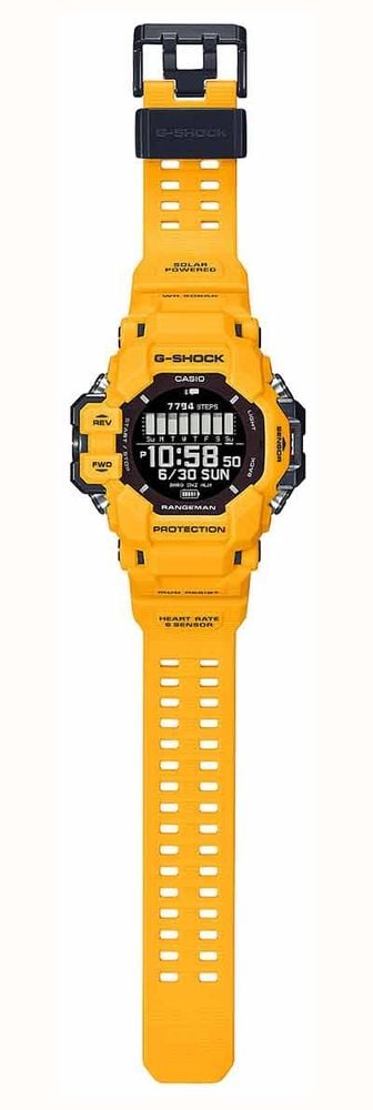 Casio Master Of G Rangeman GPR-H1000 Tough Solar HR GPS - Yellow GPR ...
