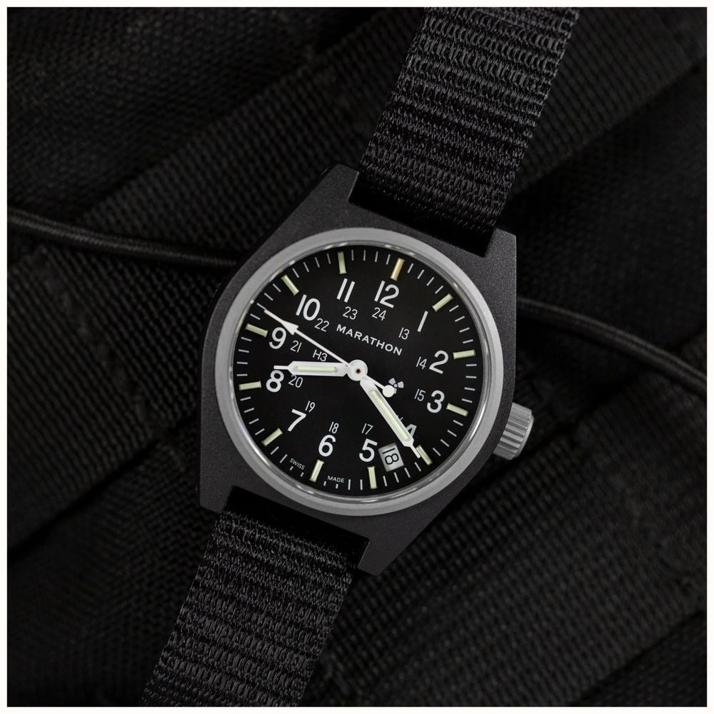 Marathon GPQ Black General Purpose Quartz Date (34mm) Black Dial ...